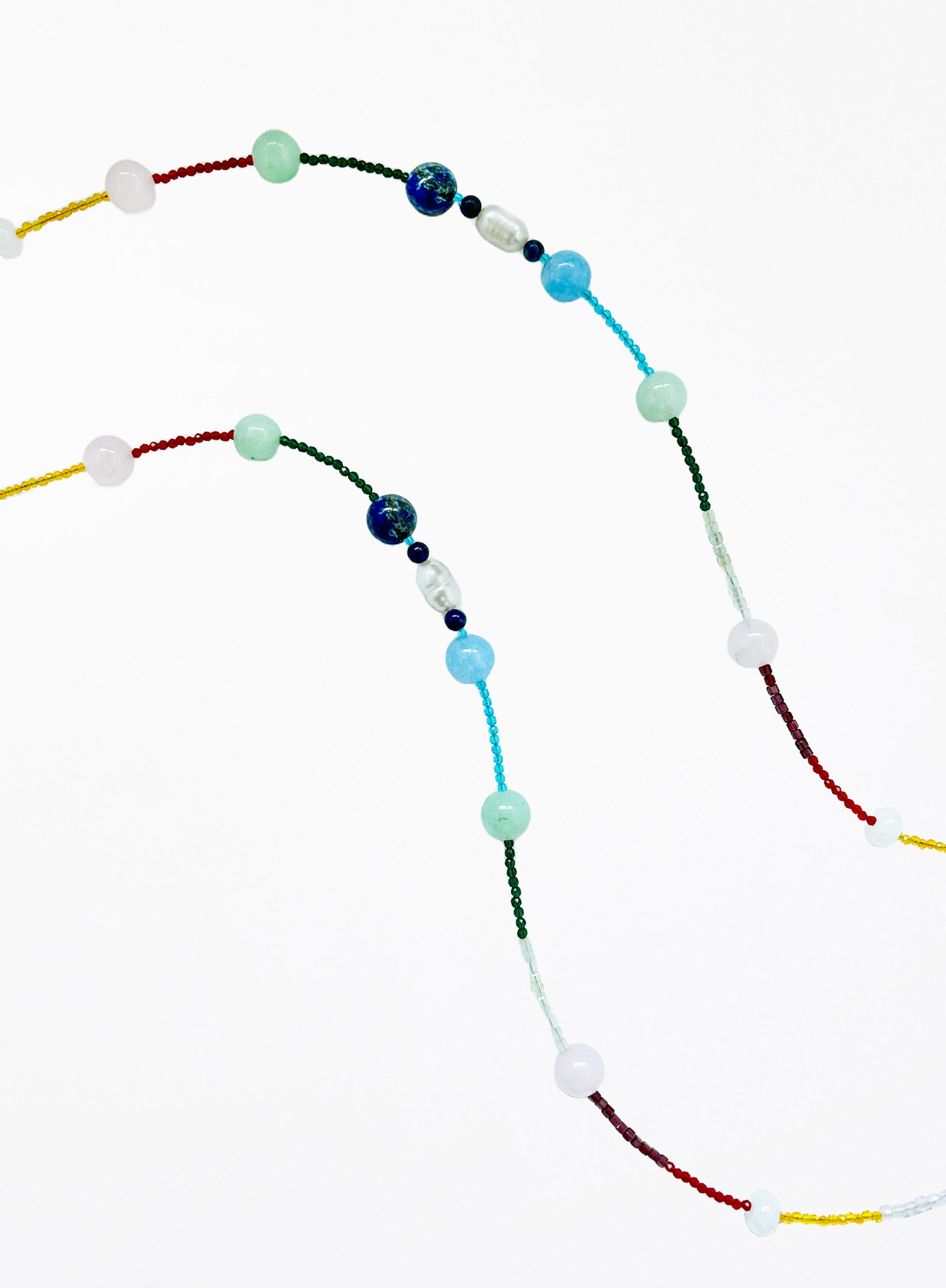 Leonie Mix Stones Collar Necklace – AETHERA