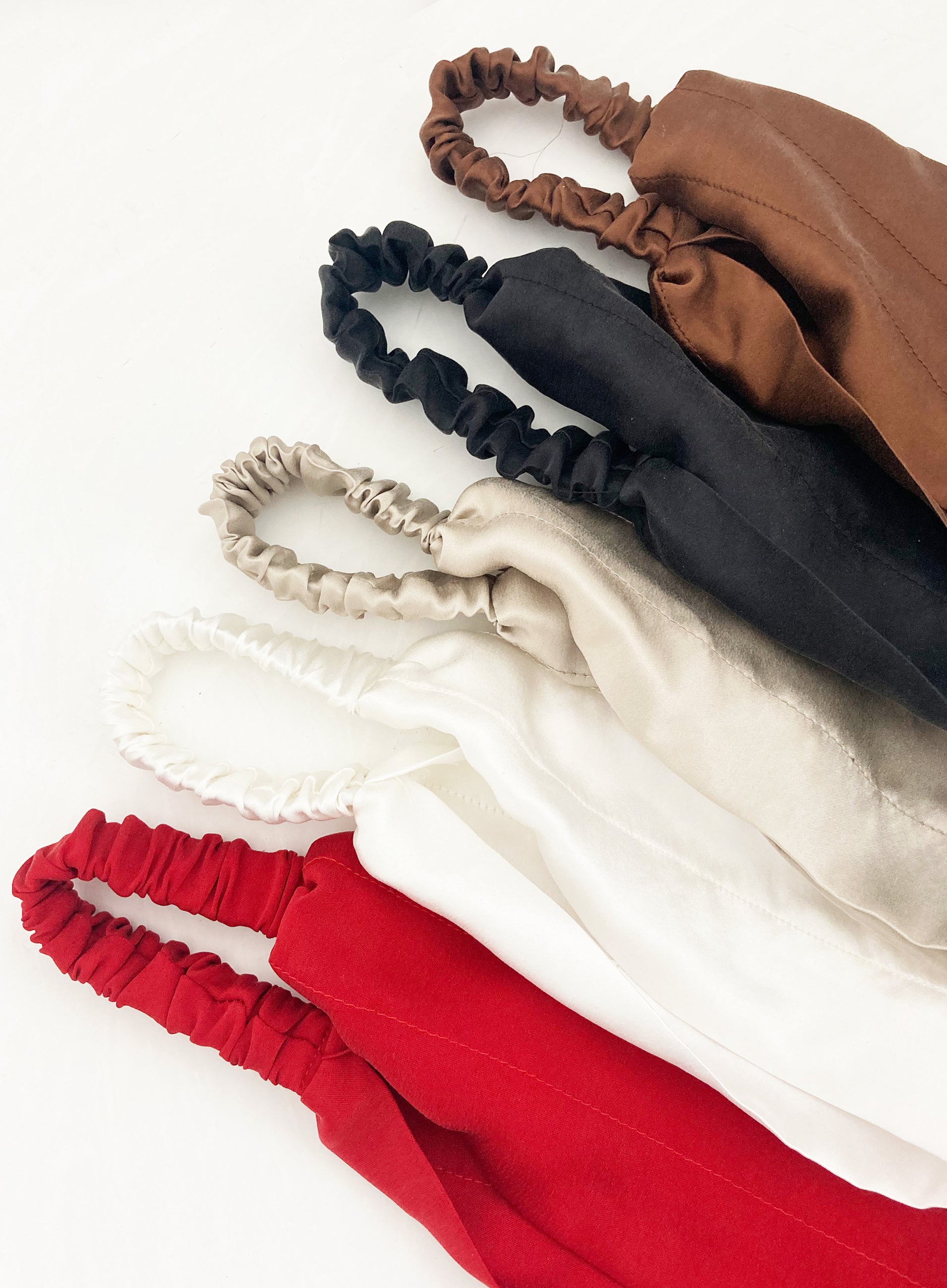 Claudine Silk Headwrap - Crimson – AETHERA